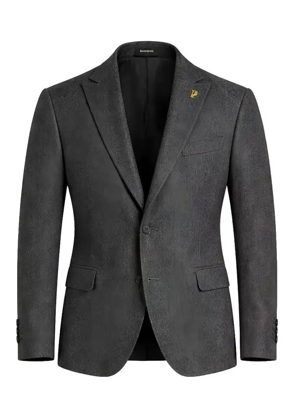 Pal Zileri Logo-plaque Single-breasted Blazer - Grey