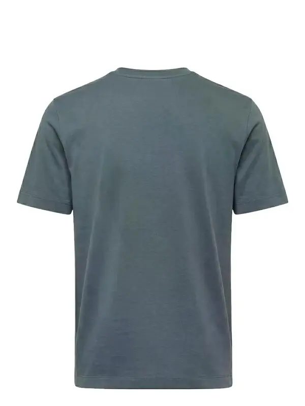 TOMBOLINI Crew-neck Short-sleeve T-shirt - Blue
