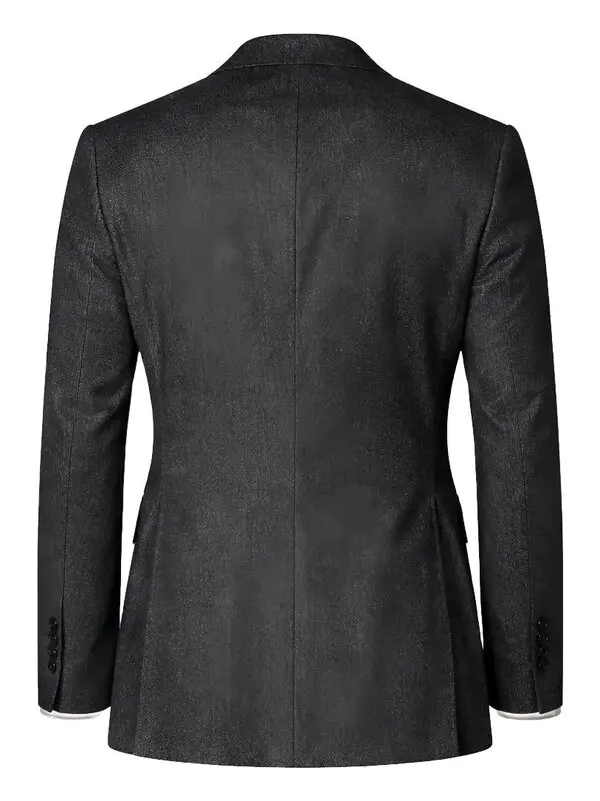 Pal Zileri Logo-plaque Single-breasted Jacket - Blue