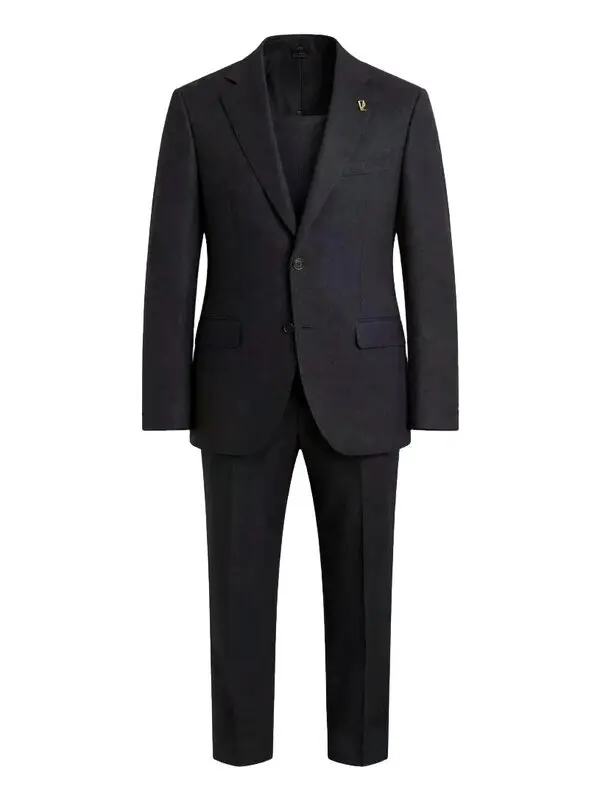 Pal Zileri Logo-plaque Single-breasted Suit - Grey
