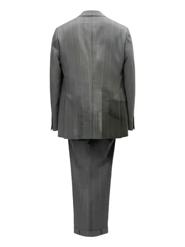 TOMBOLINI Pinstriped Double-breasted Suit - Grey