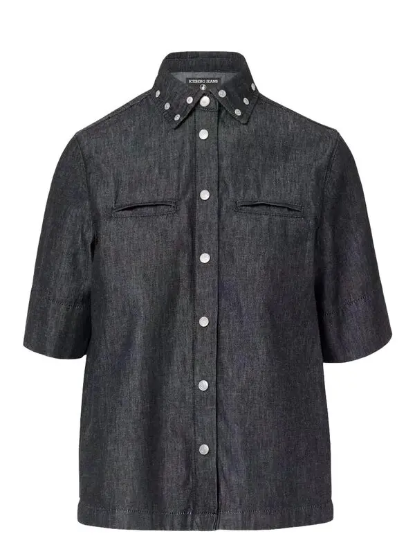 Iceberg Studded Short-sleeve Shirt - Grey