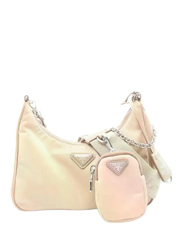 Prada 2005 Re-edition Two-way Handbag - Neutrals