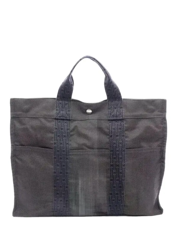 Hermès Herline Canvas Tote Bag - Grey