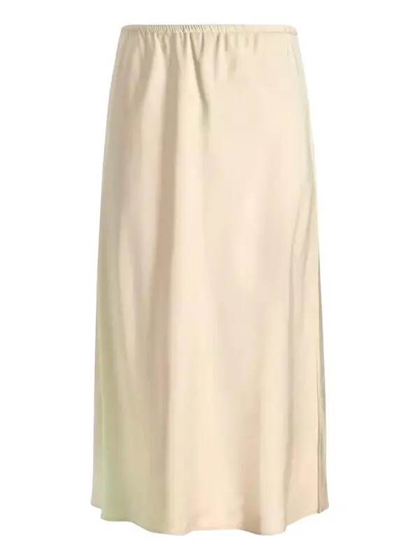 Vince Elasticated Waistband Slip Midi Skirt - Neutrals