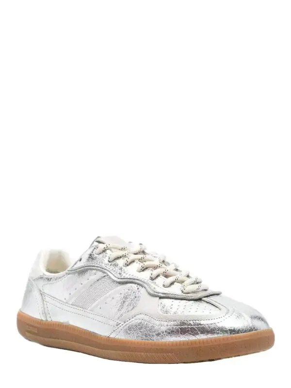 ALOHAS Shimmer-effect Lace-up Sneakers - Silver