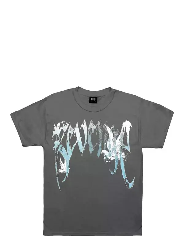 REVENGE Graffiti-print T-shirt - Grey