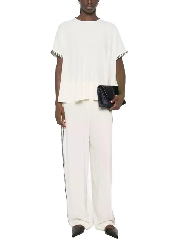 Fabiana Filippi Side-stripe Track Pants - Neutrals