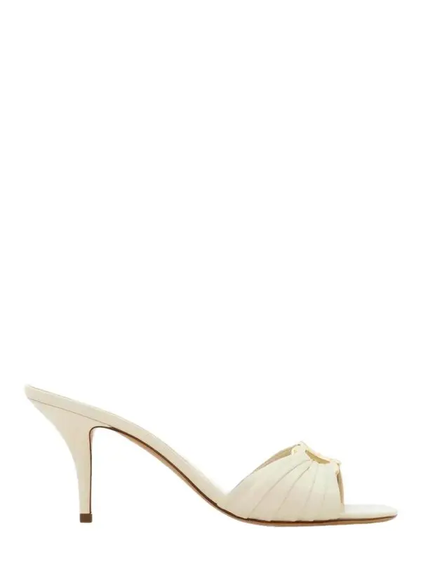 FERRAGAMO Gancini Ornament Mules - Neutrals