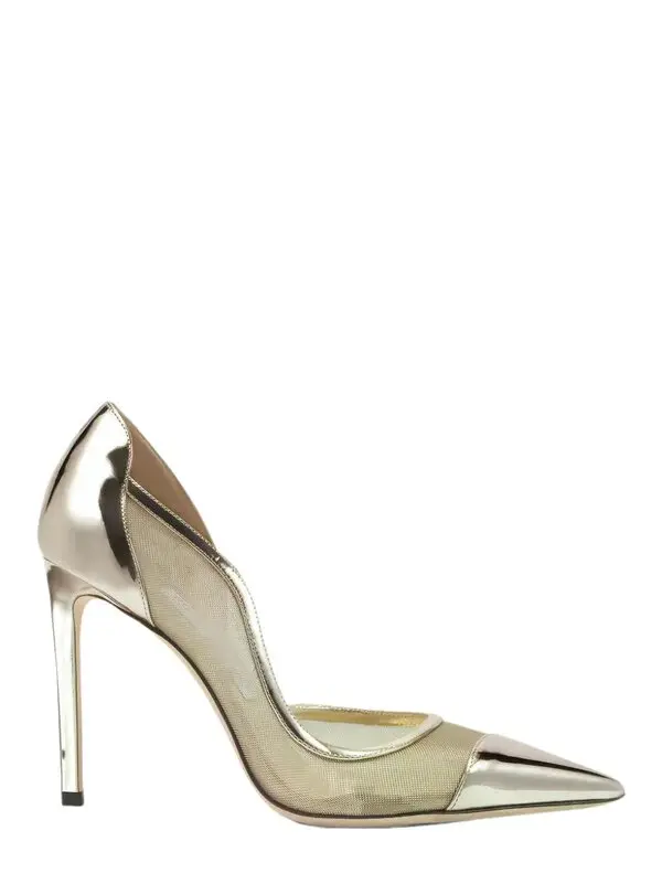JIMMY CHOO Brigitte Mesh-panel Pumps - Neutrals