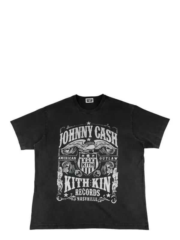 Kith X Johnny Cash Outlaw Records T-shirt - Black