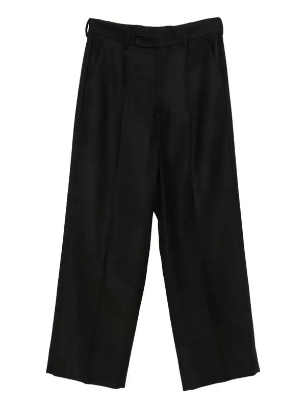 MAISON MARGIELA Pleated Wide-leg Trousers - Black