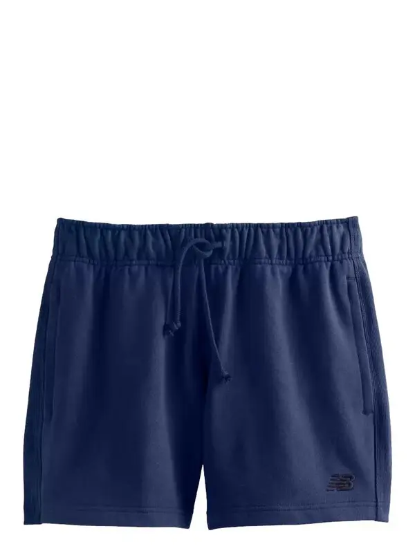 NEW BALANCE Embroidered Logo Bermuda Shorts - Black