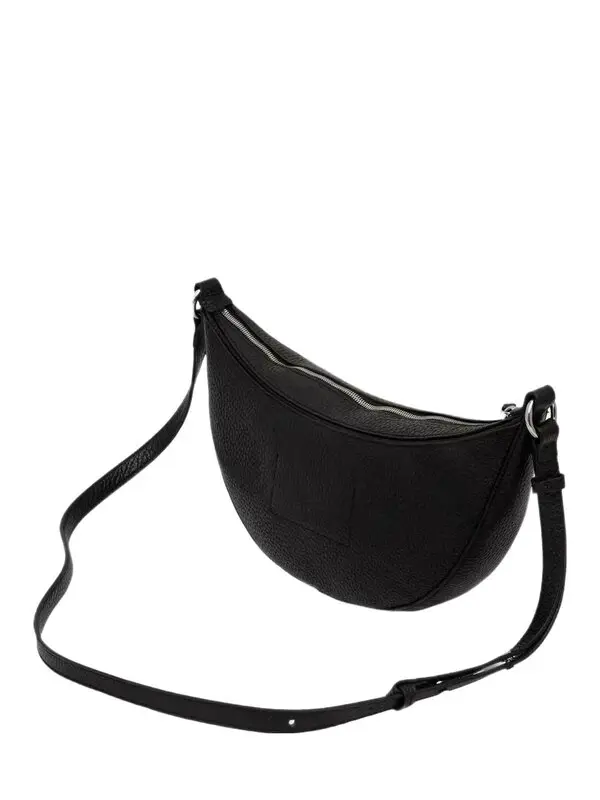 Marc O'polo Logo Appliqué Leather Crossbody Bag - Black