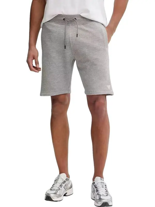 Guess Logo Patch Track Shorts - Grey
