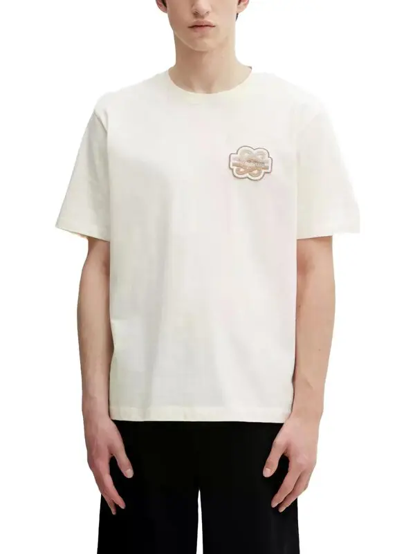 Filling Pieces Gowtu Logo-patch T-shirt - Neutrals