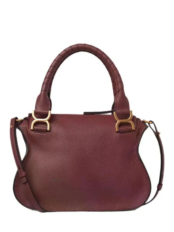 Chloé Marcie Grained Leather Shoulder Bag - Brown