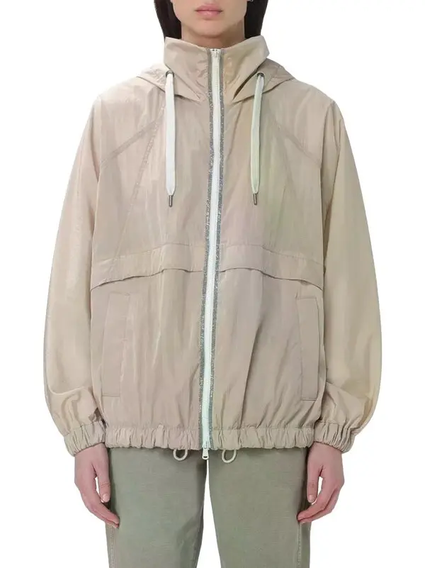 Brunello Cucinelli Monili-trim Hooded Jacket - Neutrals