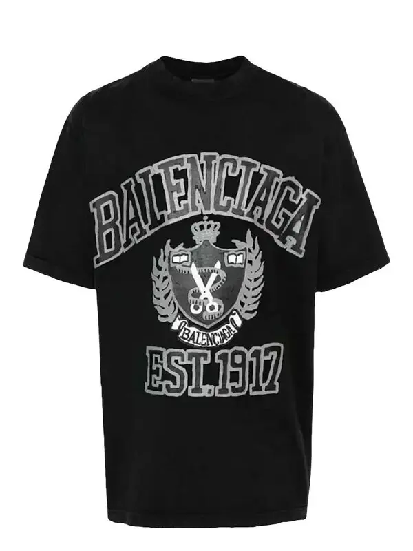Balenciaga Logo-print T-shirt - Black