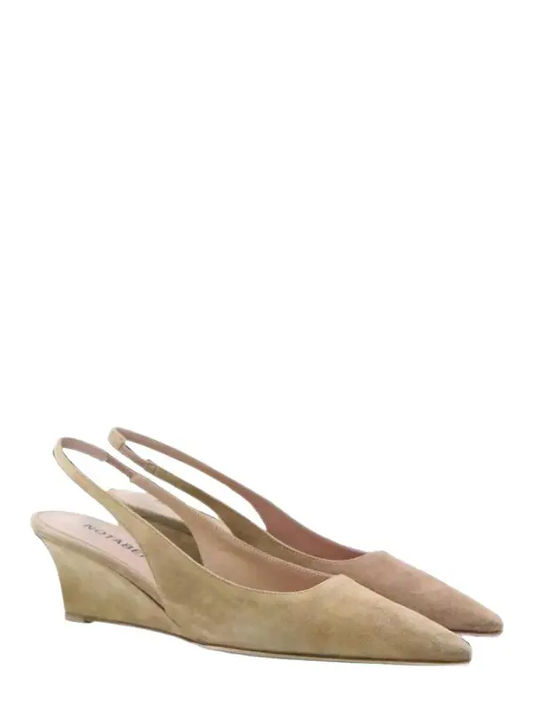 NOTABENE Elba 50 Pointed-toe Wedge Sandals - Neutrals