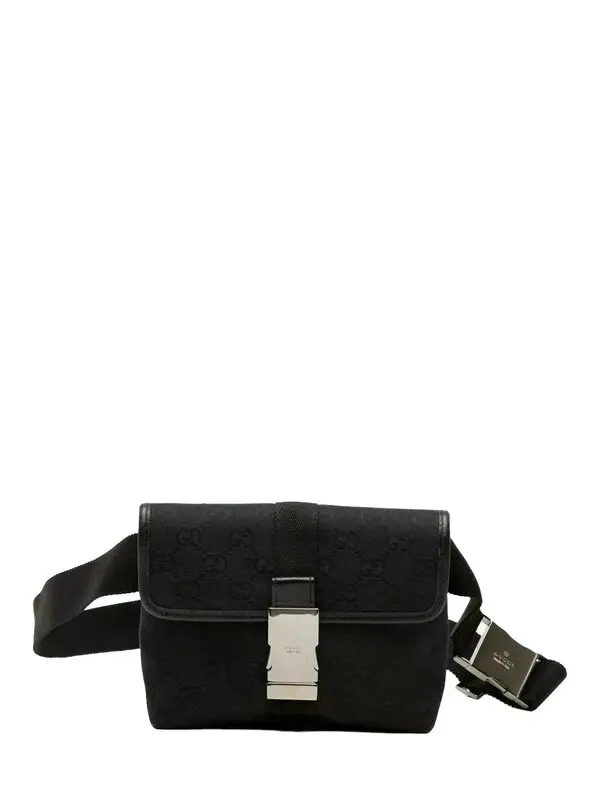 Gucci Gg Canvas Belt Bag - Black