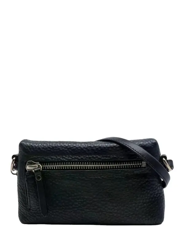 Burberry Mini Grainy Calfskin Rossett Crossbody Bag - Black