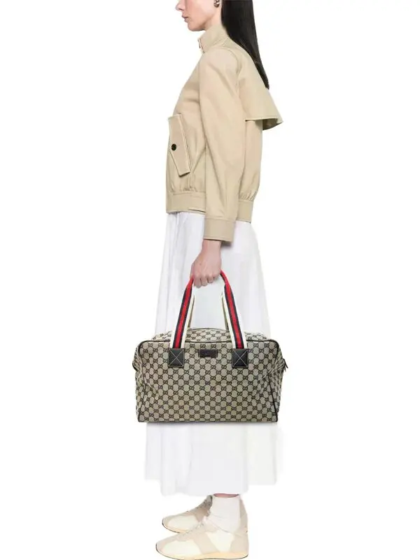 Gucci Gg Canvas Web Travel Bag - Neutrals