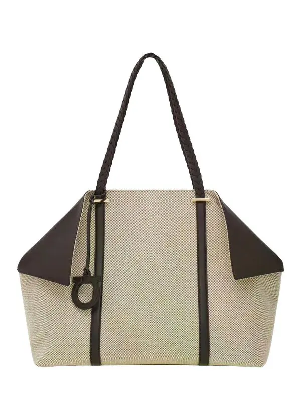FERRAGAMO Canvas Tote Bag - Neutrals