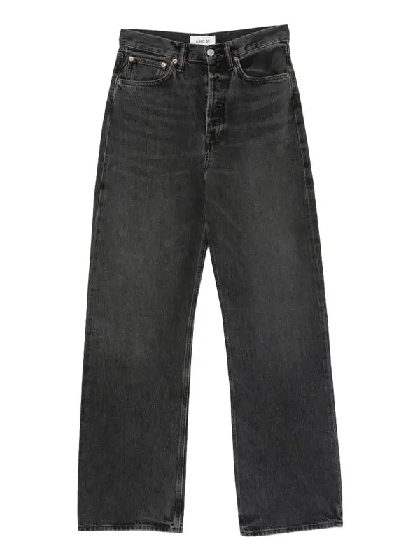 AGOLDE Faded Effect Wide-leg Jeans - Grey