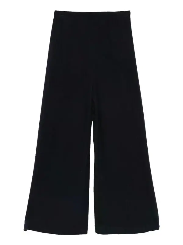 Comme Des Garçons 1990s Wide-leg Wool Trousers - Blue