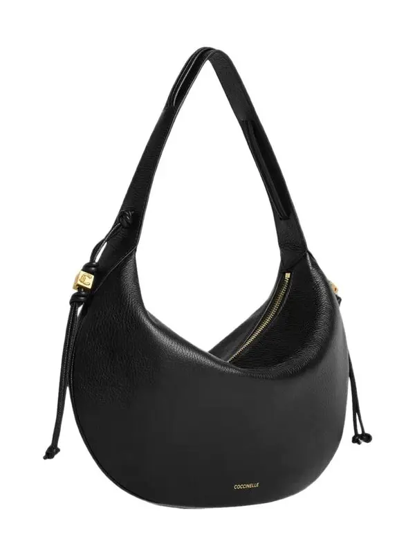 COCCINELLE Medium Leather Shoulder Bag - Black