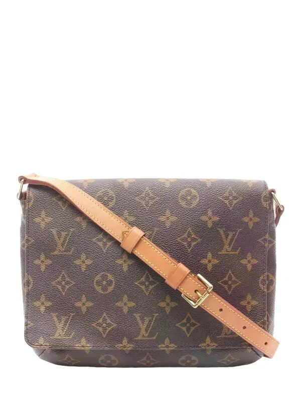LOUIS VUITTON Monogram Musette Tango Cross Body Bag - Brown