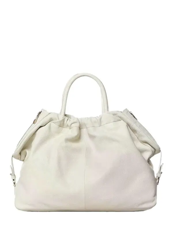 BIASIA Logo Detail Grained Handbag - Neutrals