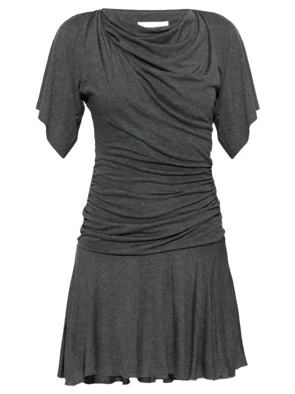 MARANT ETOILE Raima Ruched Mini Dress - Grey