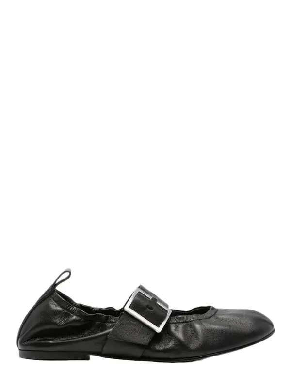 ALOHAS Sarea Buckle-strap Ballet Flats - Black