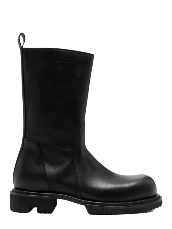 Rick Owens Side-zip Leather Boots - Black