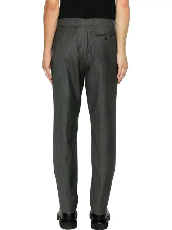 MAISON MARGIELA Dark Tailored Pressed Crease Trousers - Grey