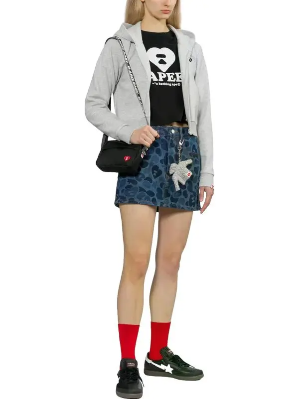 AAPE BY *A BATHING APE Apee™ A Bathing Ape® Logo-patch Mini Bag - Black