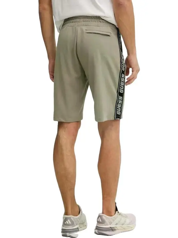 Guess Logo-tape Track Shorts - Green