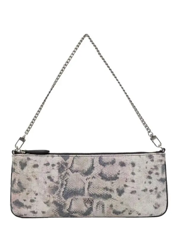 Pinko Love Birds Clutch Bag - Neutrals