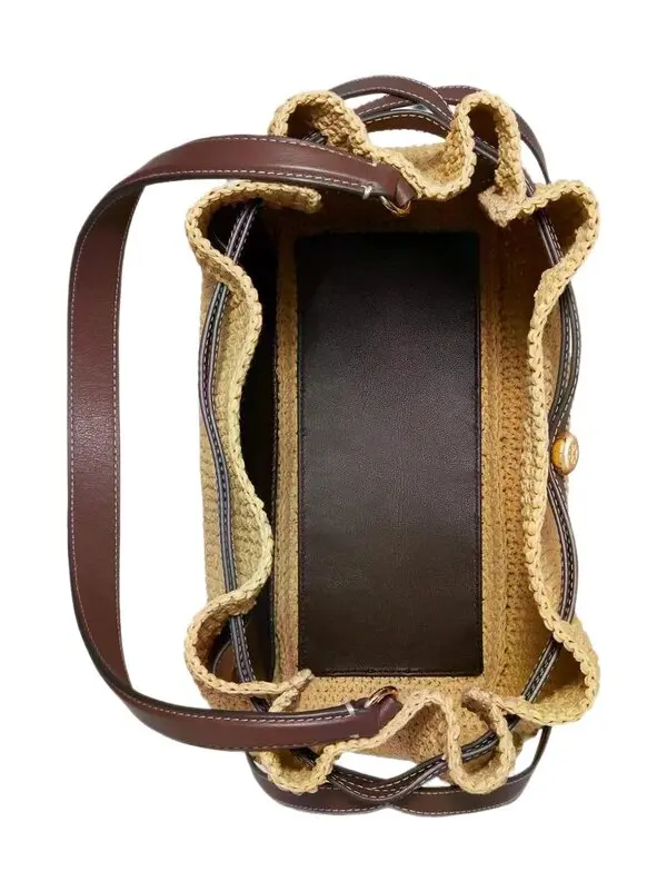 Tory Burch Romy Woven Shoulder Bag - Neutrals