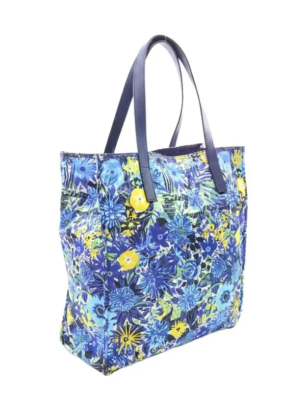 Prada Printed Tote Bag - Blue