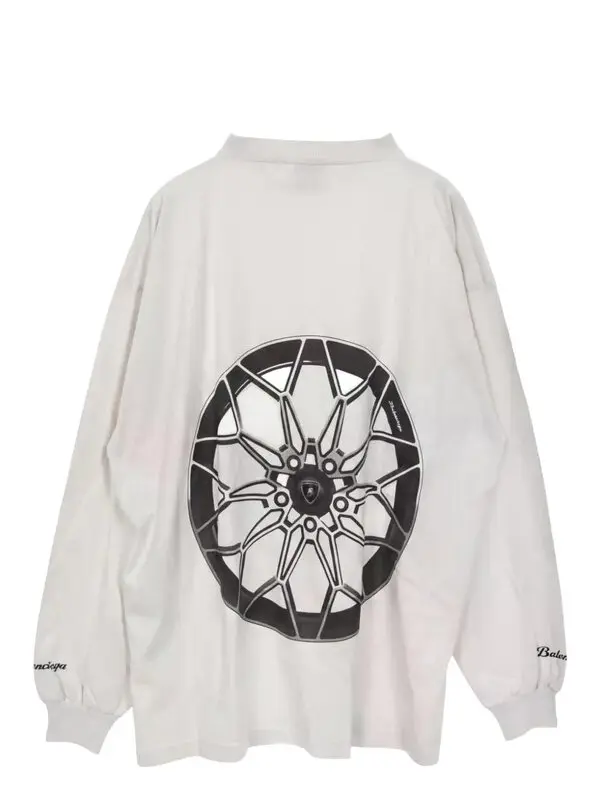 Balenciaga X Automobili Lamborghini Printed T-shirt - Grey