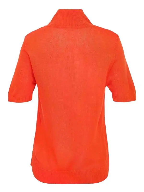 RALLY MOVEMENT Half-zip Short-sleeve Polo Top - Red