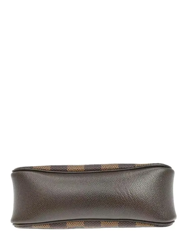 LOUIS VUITTON Damier Ebene Trousses Makeup Handbag - Brown