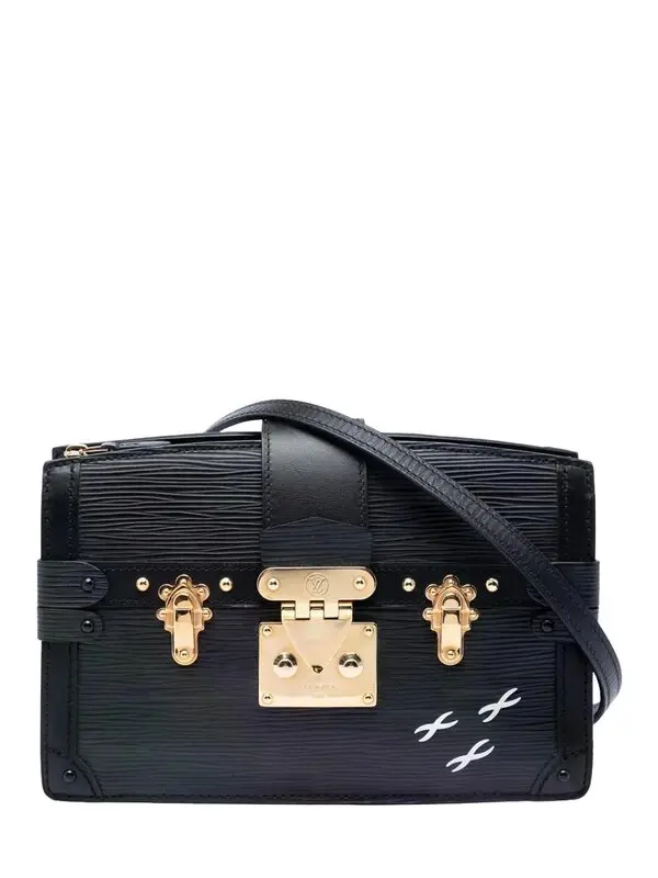 LOUIS VUITTON Epi Trunk Clutch Crossbody Bag - Black