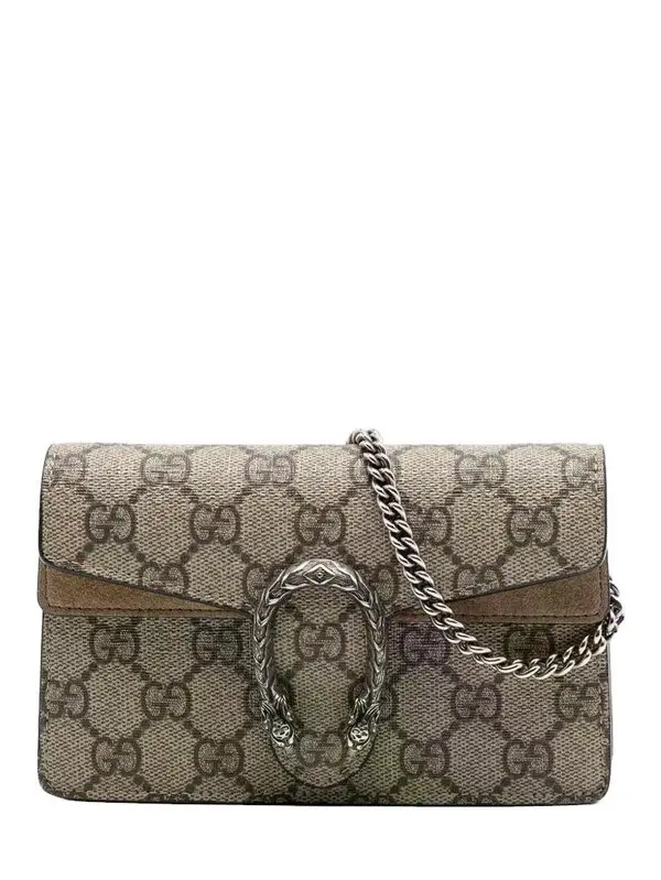 Gucci Mini Gg Supreme Dionysus Crossbody Bag - Neutrals