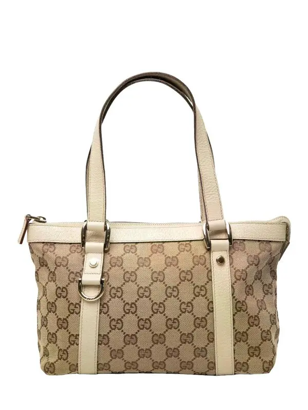Gucci Gg Canvas Abbey D-ring Tote Bag - Neutrals
