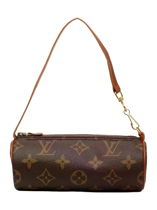 LOUIS VUITTON Monogram Canvas Papillon Pochette Handbag - Brown