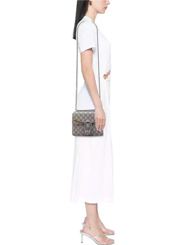 Gucci Small Gg Supreme Dionysus Crossbody Bag - Neutrals